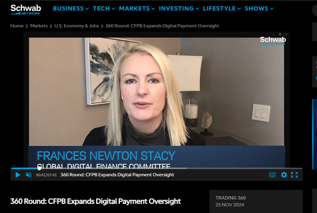 Frances Newton Stacy: Schwab Network [11/26/2024] - Scarlet Oak ...